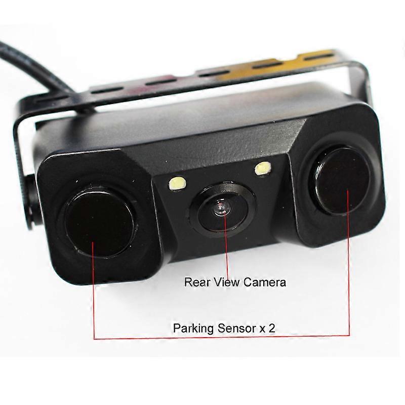3In1 Car Night Vision Rear View Camera Parking Sensor with Transmitter ...