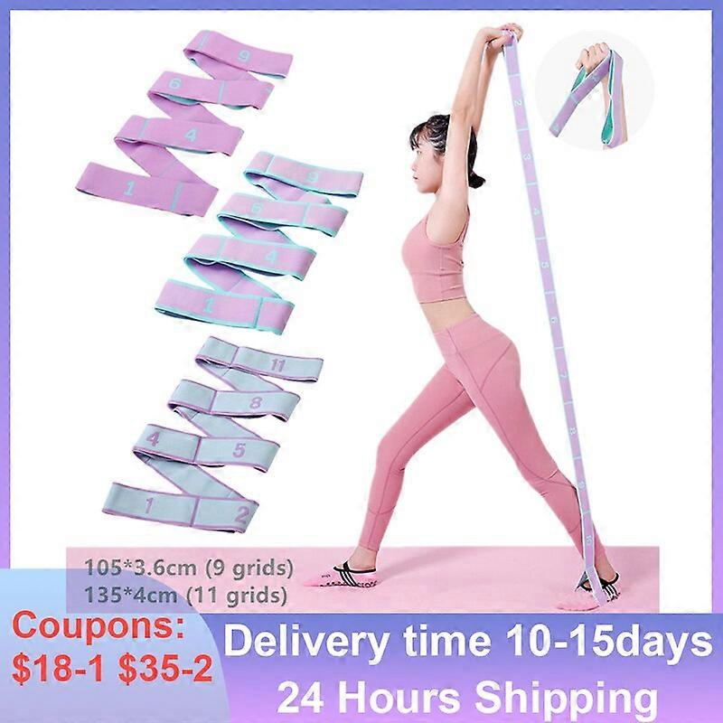 Yoga Rope Pull Strap Belt Stretch Resistance Band Yoga Pilates Fitness ...