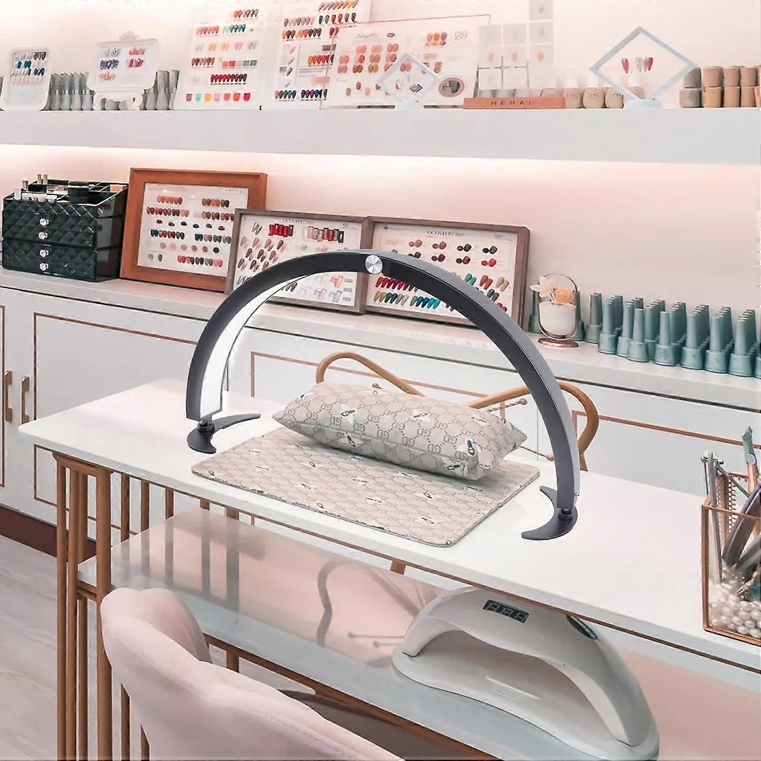 Half Moon Light for Nail Desk, 29in 40W Half Moon Table Lamp Nail Desk ...