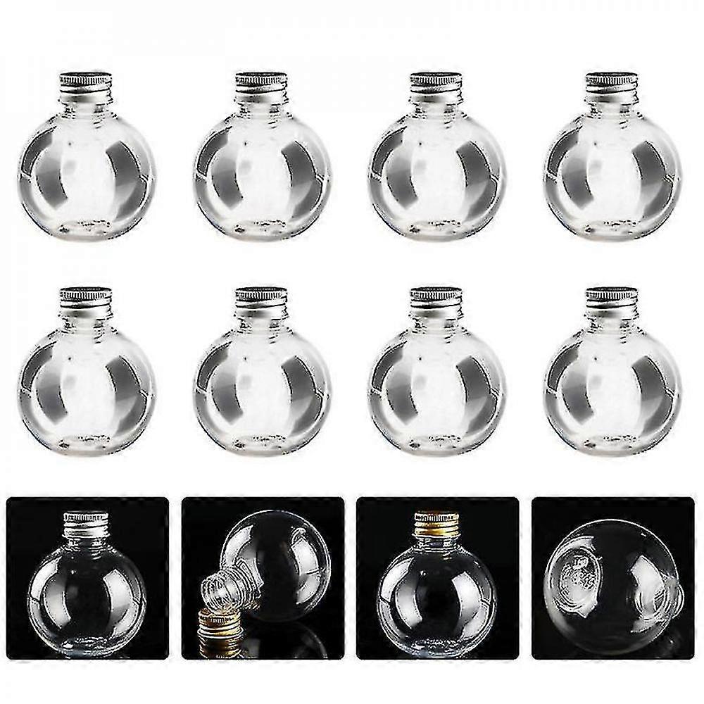 25 Pcs Plastic Bottles Transparent Leak Proof 150ml Empty Bulb Shape ...