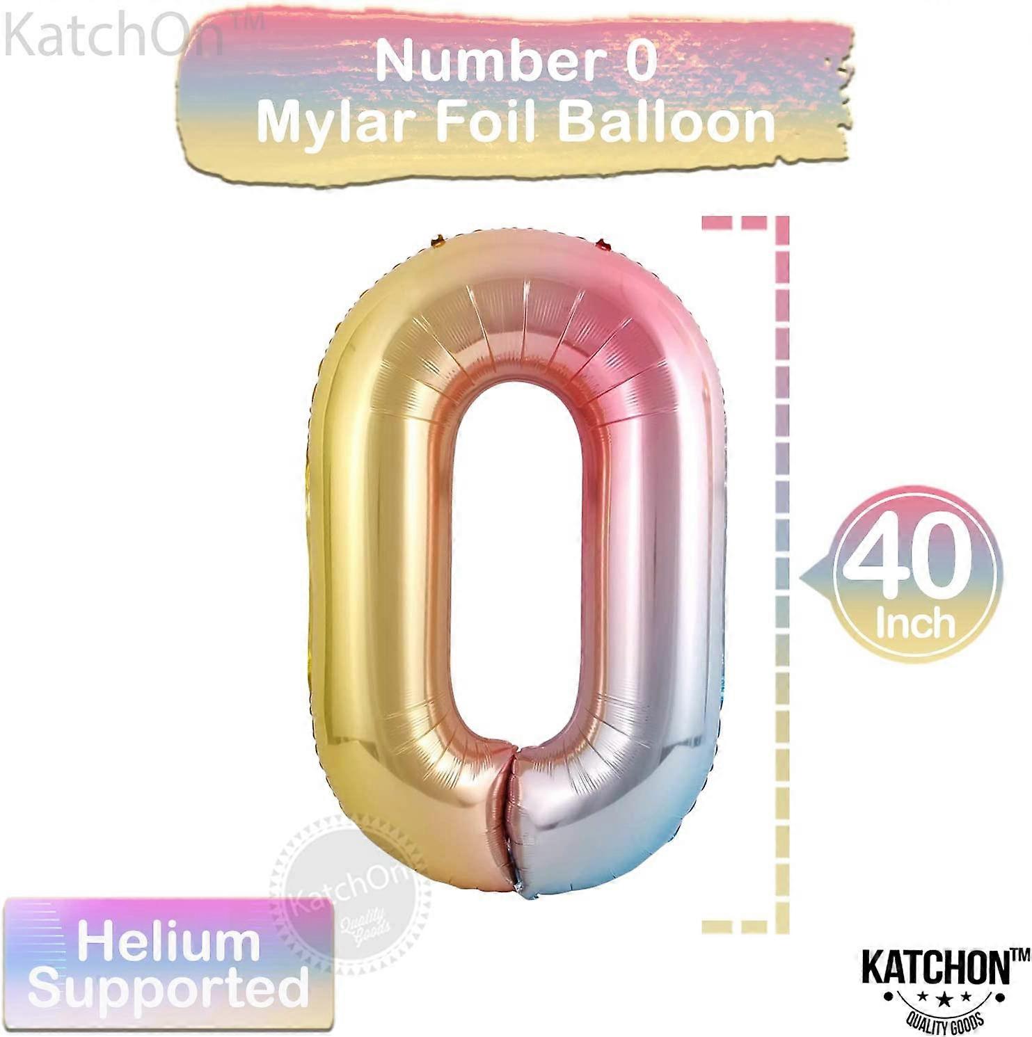 Huge, Rainbow Number 7 Balloon - 40 Inch | 7 Balloon Number for 7th ...