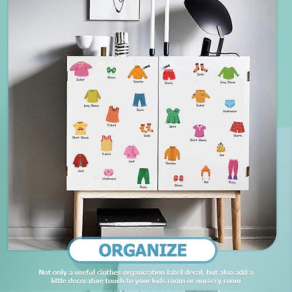 Clothes Labels Childrens Wardrobe Kids Clothing Labels Nursery Drawer ...