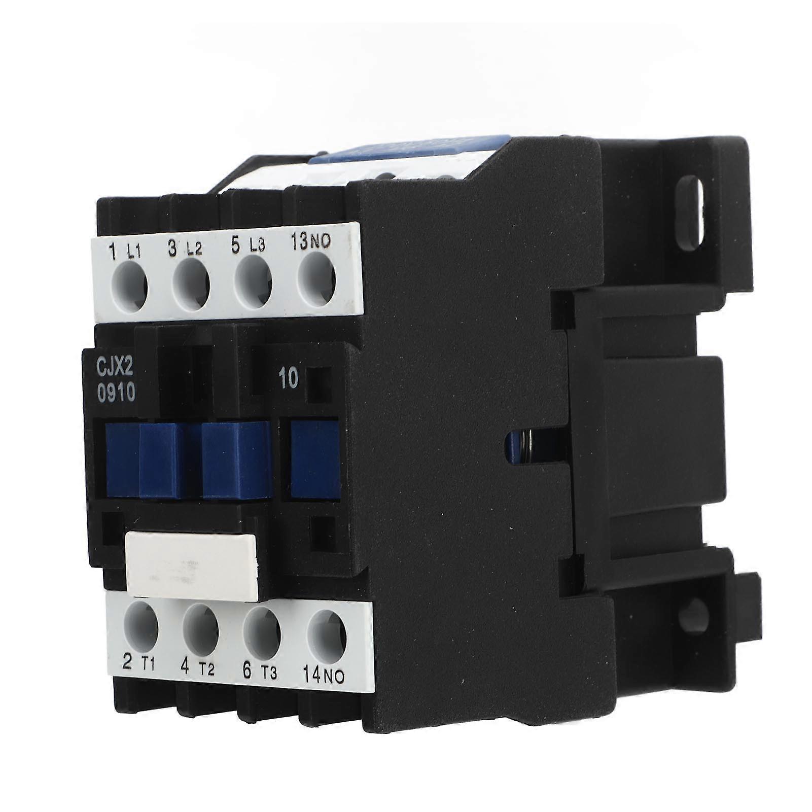 CJX2 0910 Electric Power Contactor 3 Phase Silver Contact with Din Rail ...