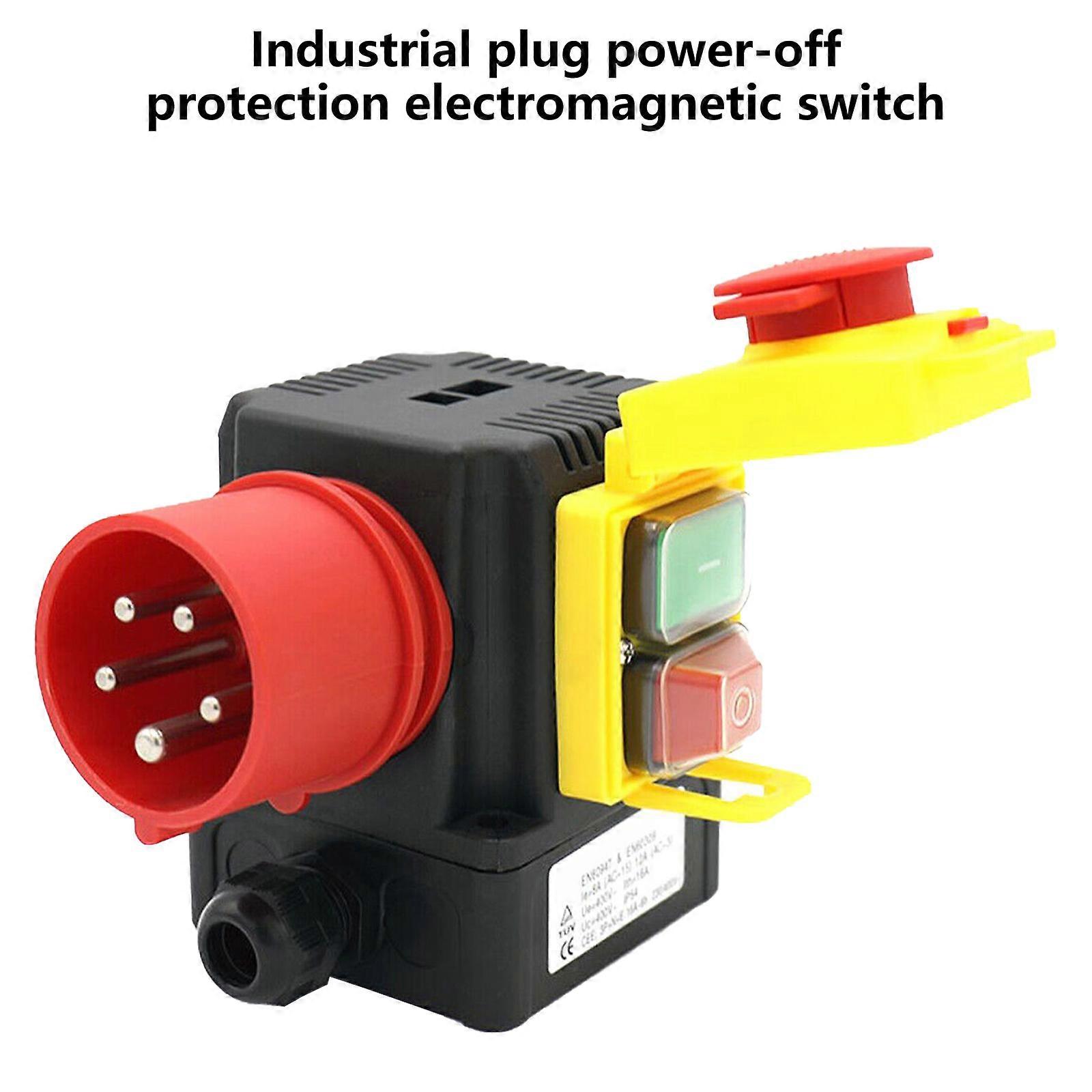 Industrial Machine Switches 400V 3 Phase Emergency Stop Flap with Phase ...