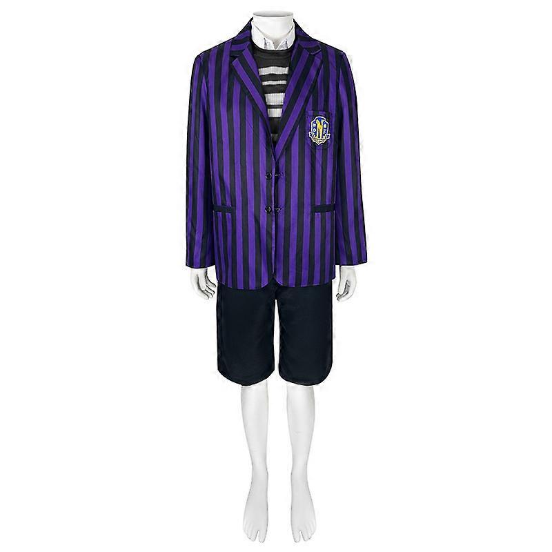 Wednesday Season 2 Cosplay Costume Full Set Purple Blue Streetwear ...