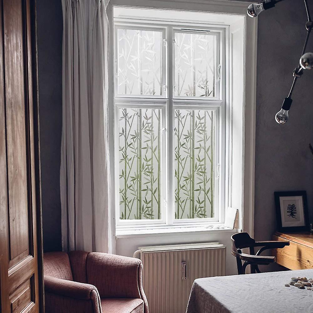 Blackout Window Film, Uv Blocking Non-stick Static Window Film, Bamboo ...