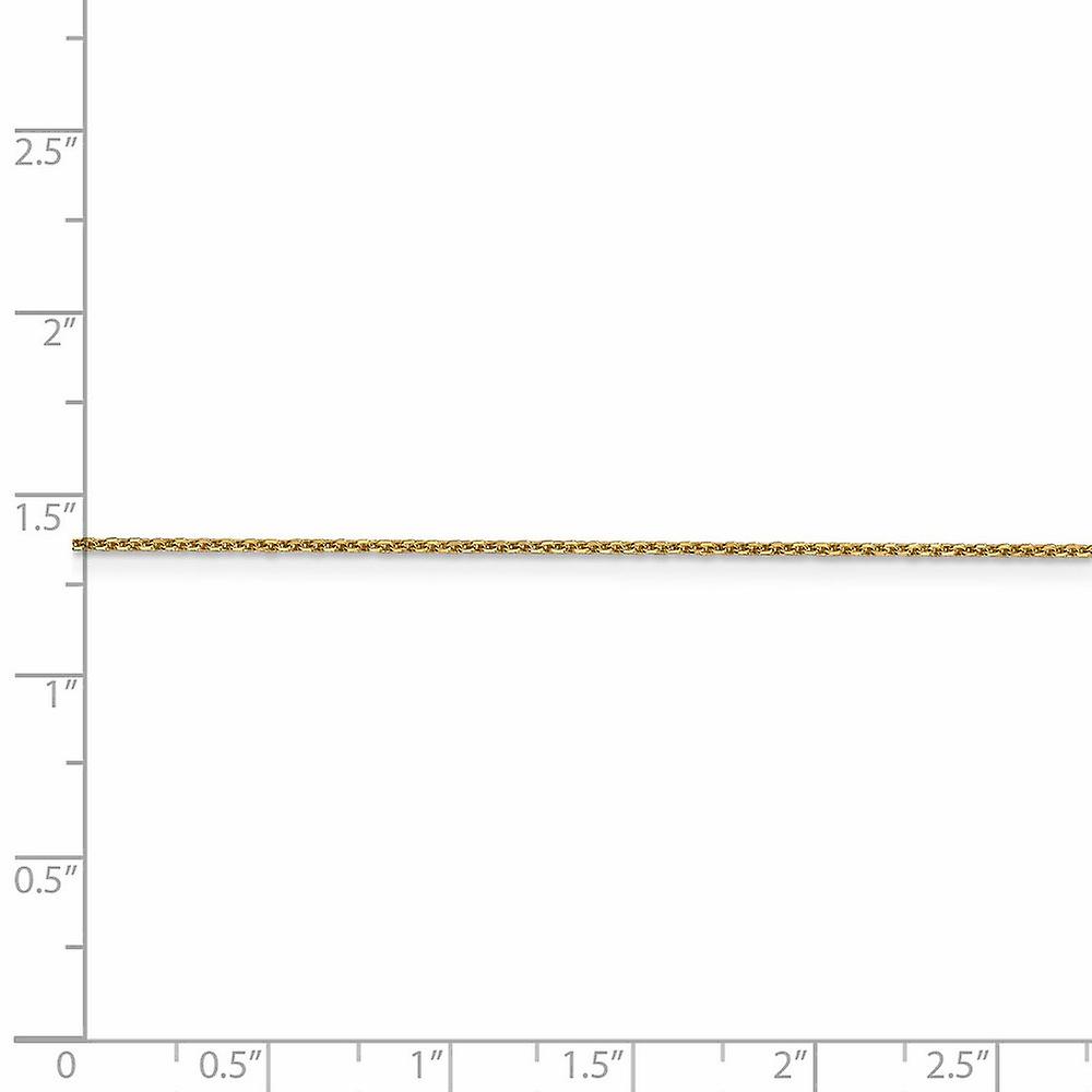 14k Gold .95mm Sparkle Cut Cable Chain Necklace Jewelry Gifts for Women ...