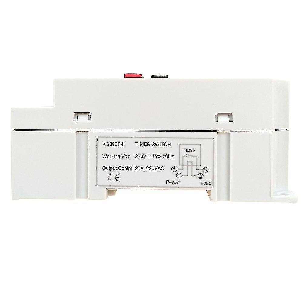 Ac 220v 25a Digital Programmable Timer Din Rail Electronic Timer Time ...