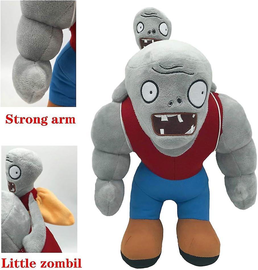 Muscle Zombie Plush Toy, Pvz Gargantuar Zombie Stuffed Doll For Boy ...