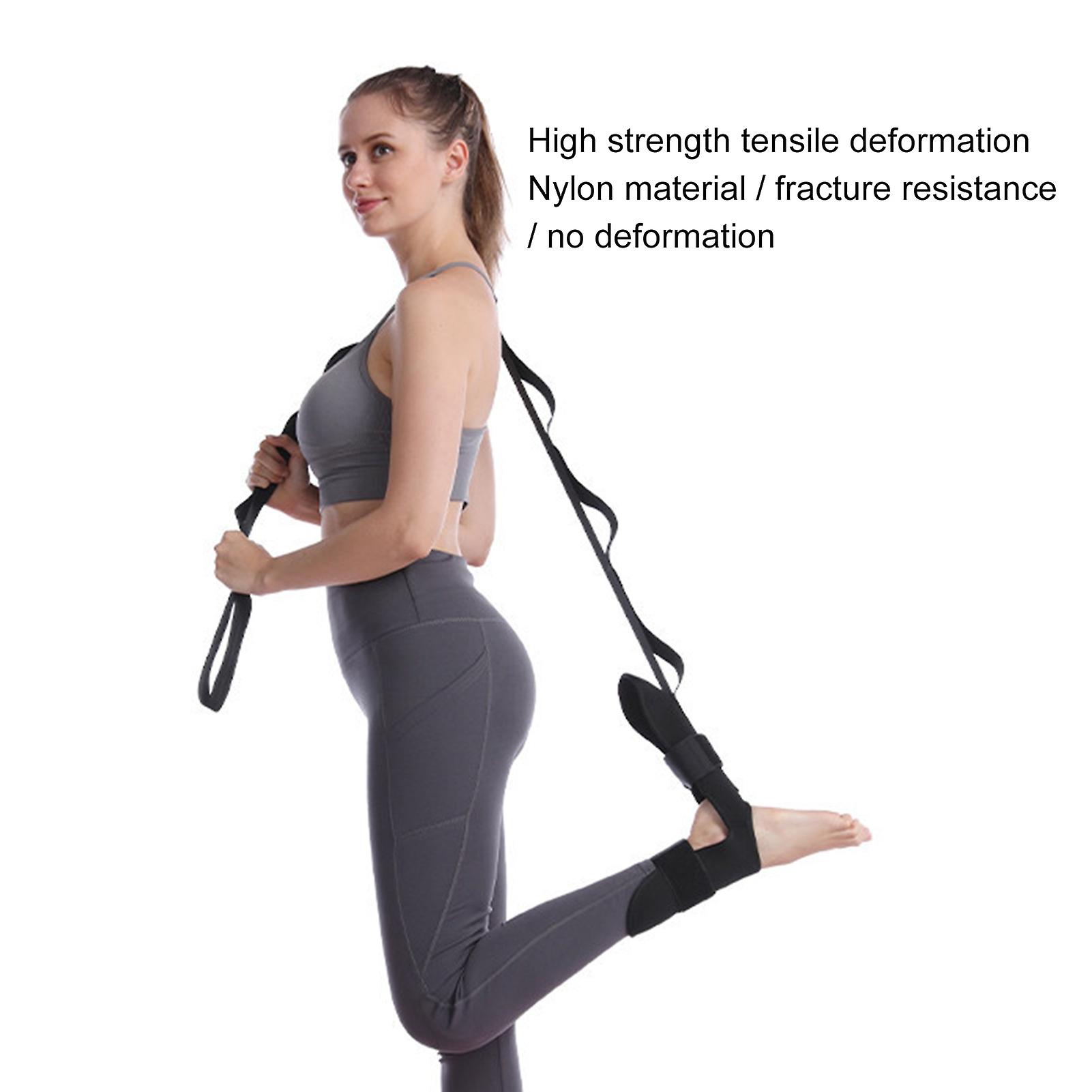 Yoga Ligament Stretching Belt High Elasticity Sweat Absorption Multi ...