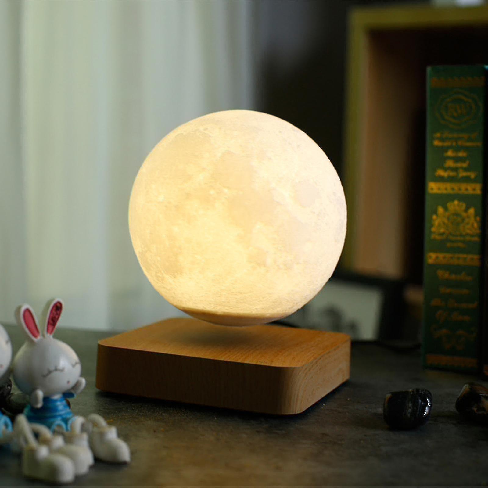 Levitating Moon Lamp Floating And Spinning In Air Freely With Luxury ...