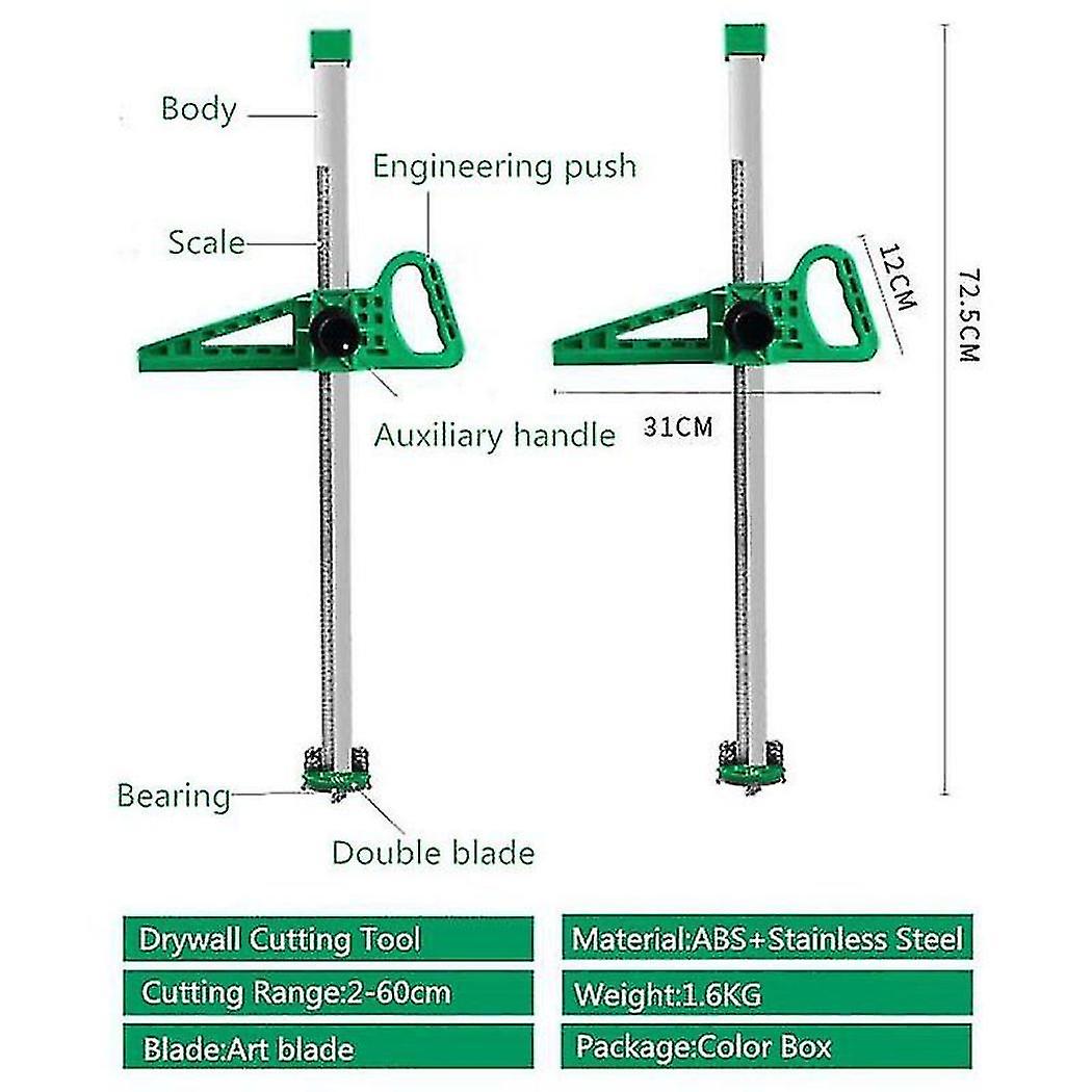 Manual Gypsum Board Cutter Cutting Hand Drywall Artifact Tool 20-600mm ...