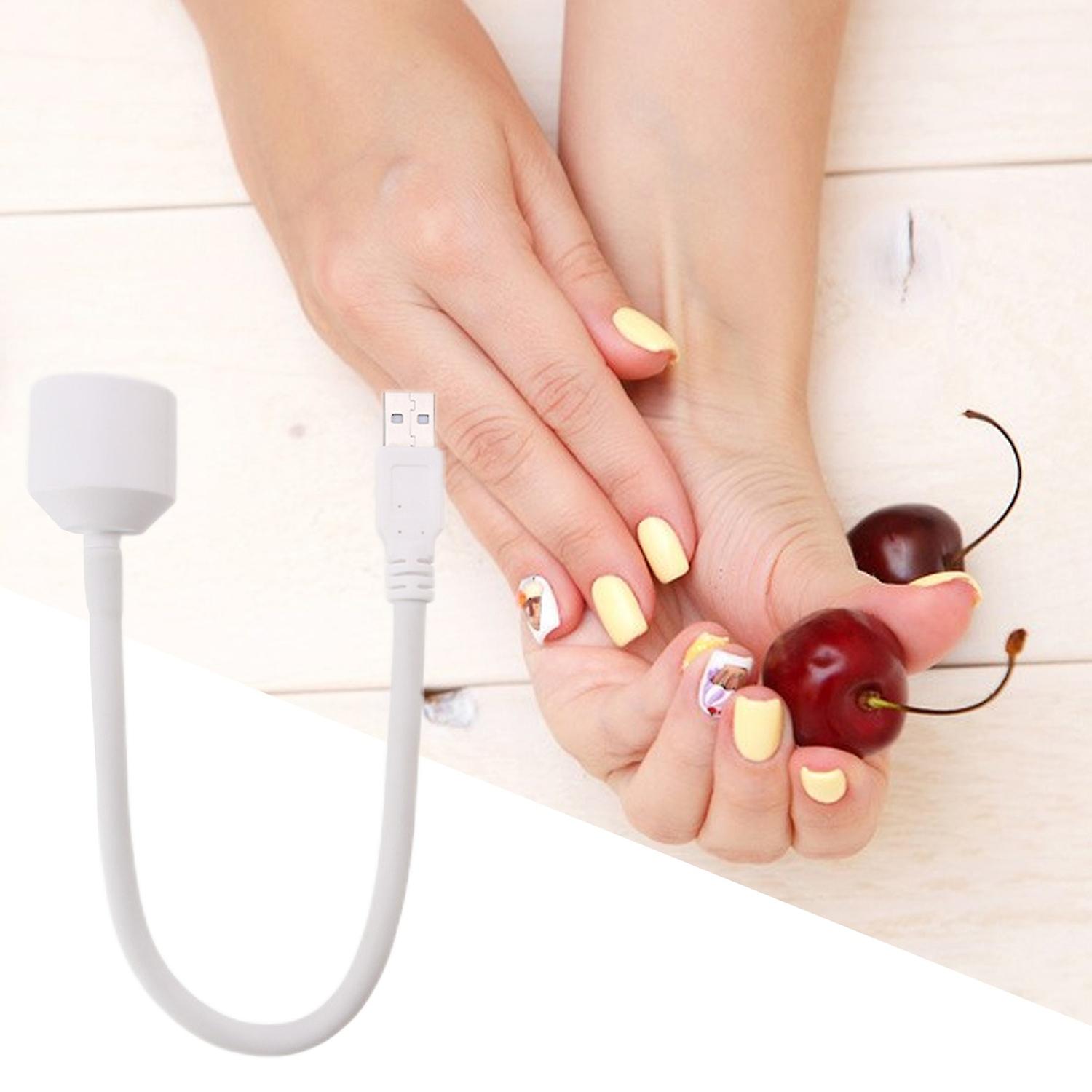 LED Nail Lamp Plug-and-Play Bent Freely ABS Nail Gel Polish USB Plug ...