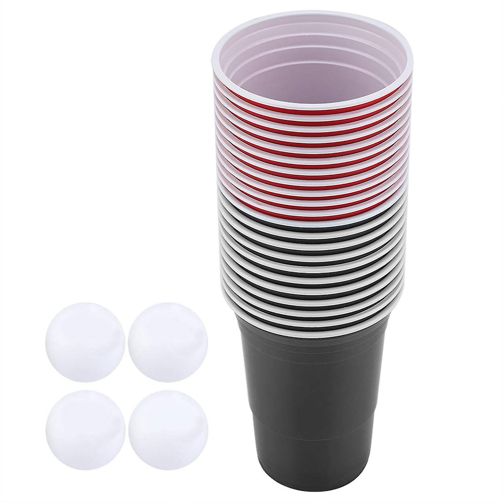16oz Beer Pong Set Beer Pong Drinking Game Set Beer Pong Cups 22 Cups 4 ...
