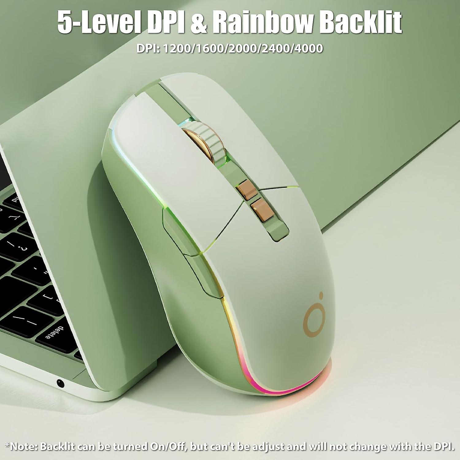 Wireless Gaming Mouse Tri-Mode 2.4Ghz/Bluetooth 5.0/Wired USB-C with ...