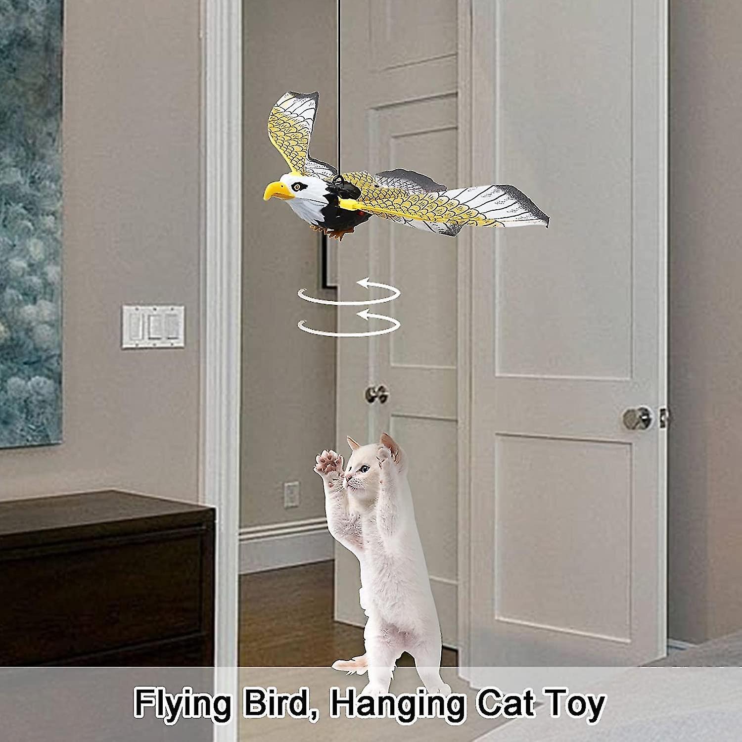 Electric Bird Toys For Cats, Interactive Electric Hanging Flying Bird ...