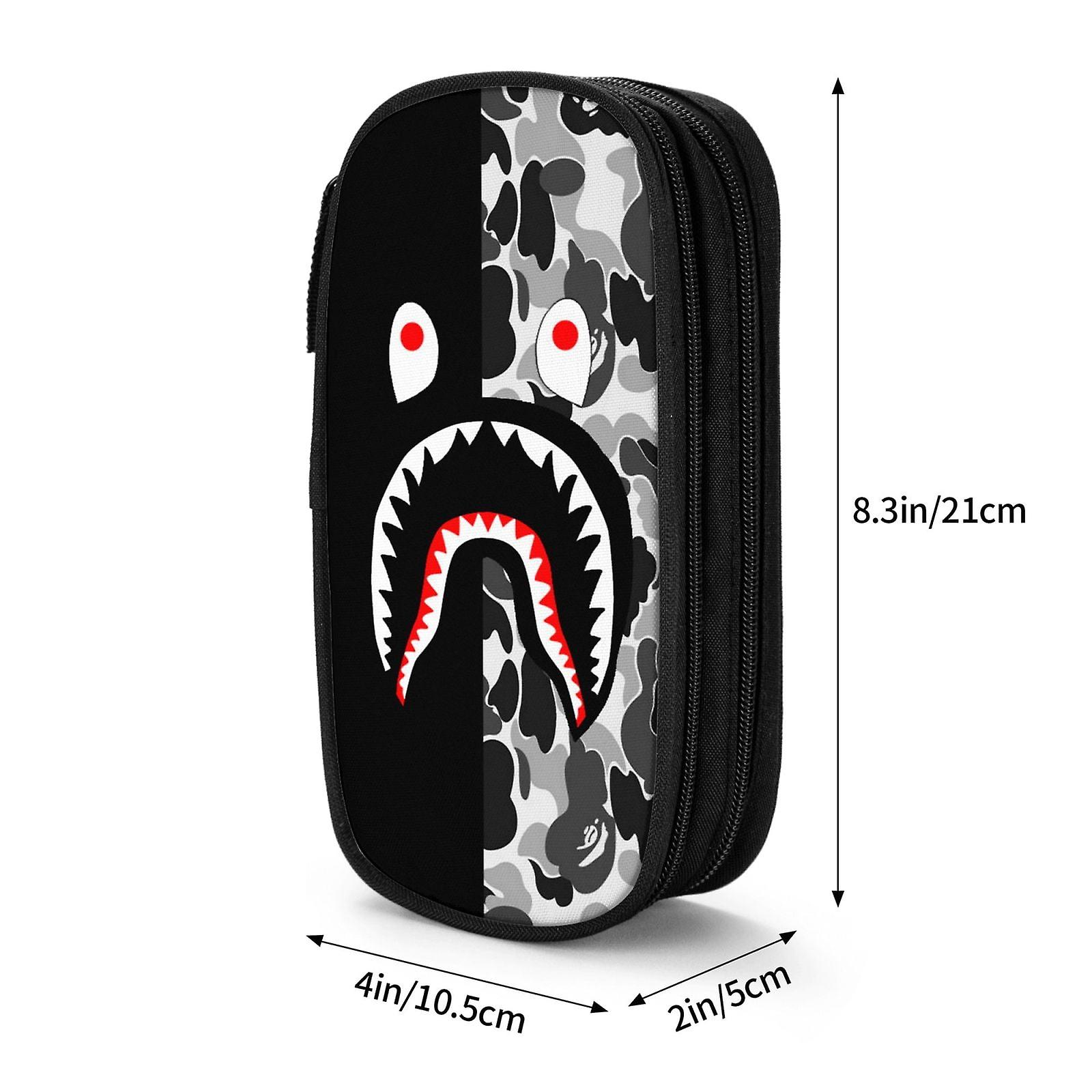 Bape Shark Camo Big Capacity Pencil Case, Large Storage Pencil Pouch ...