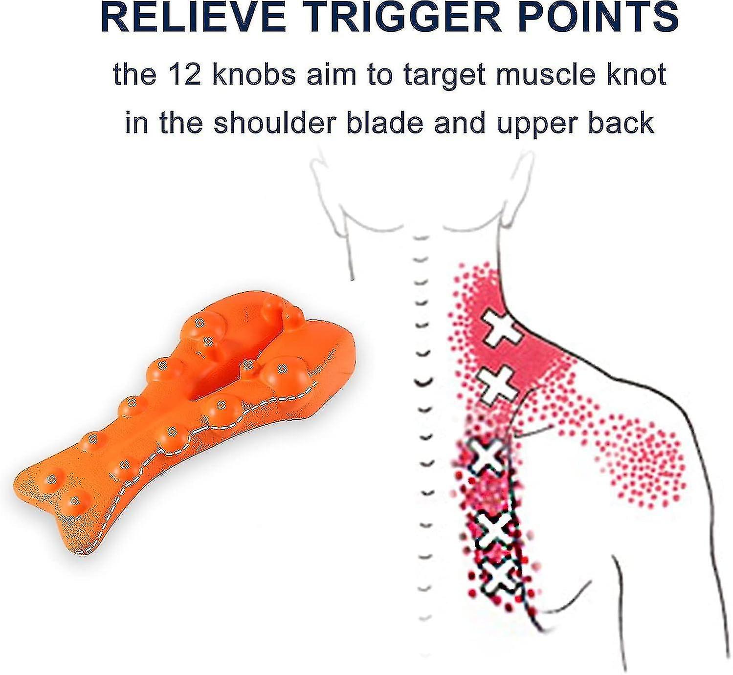 Trapezius Trigger Point Massager, Myofasical Release Neck And Shoulder ...