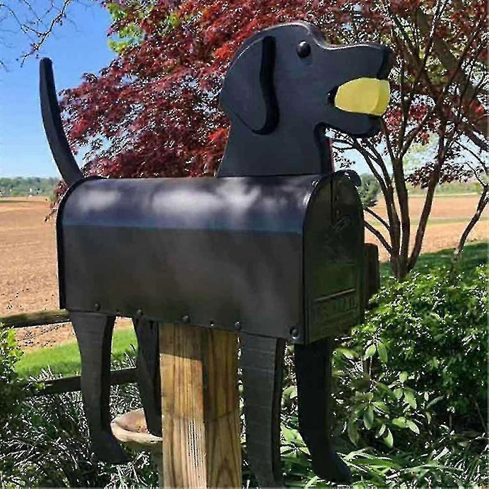 Garden Animal Shape Mailbox Weatherproof Dog And Pig Postal Box For ...