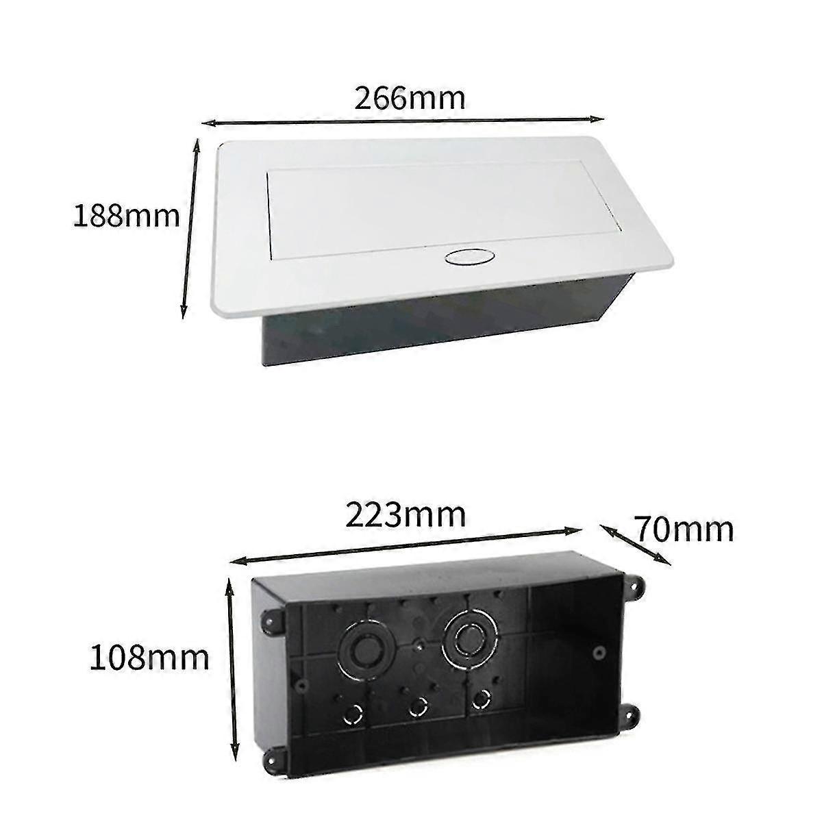 3 Outlets Pop-up Floor Electrical Outlet Recessed Hidden Countertop ...