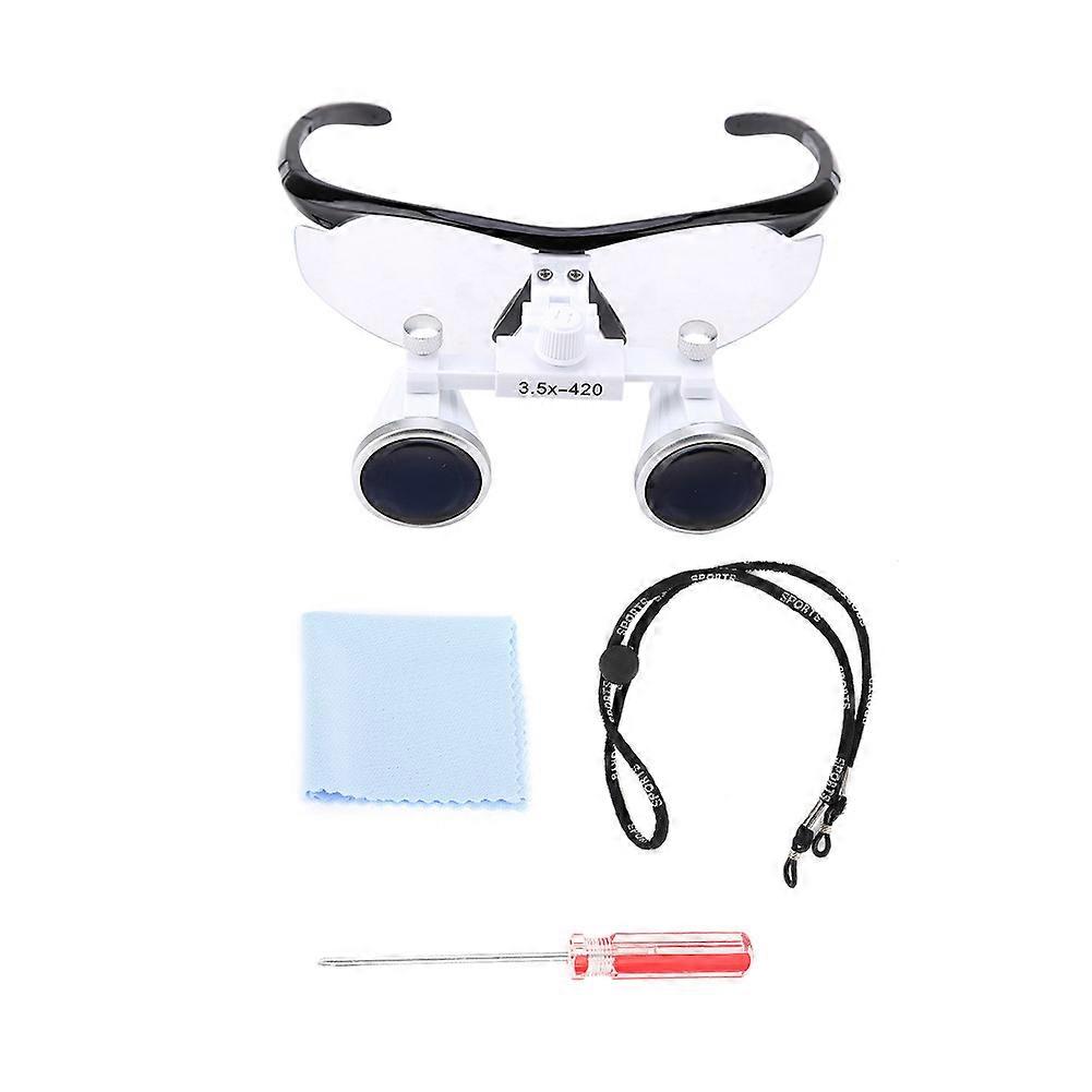 Medical Tool 3.5X Headband Binocular Loupes 320-420mm Dental Magnifier ...