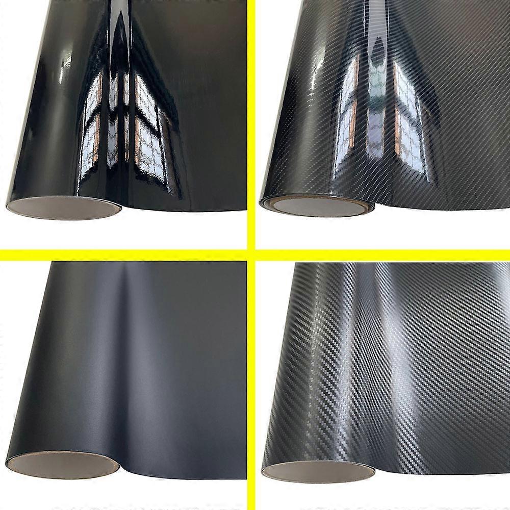 3D Carbon Fiber Vinyl Wrap Film Gloss Black Vinyl Wrap Car Wrap Sheet ...