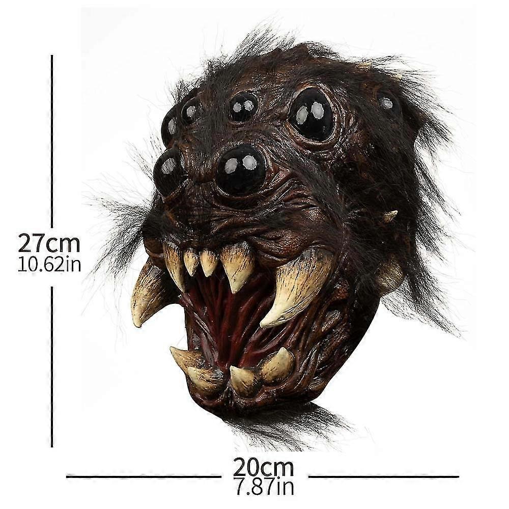 Horror Creepy Spider Mask Cosplay Scary Animal Spiders Big Eyes Tooth ...