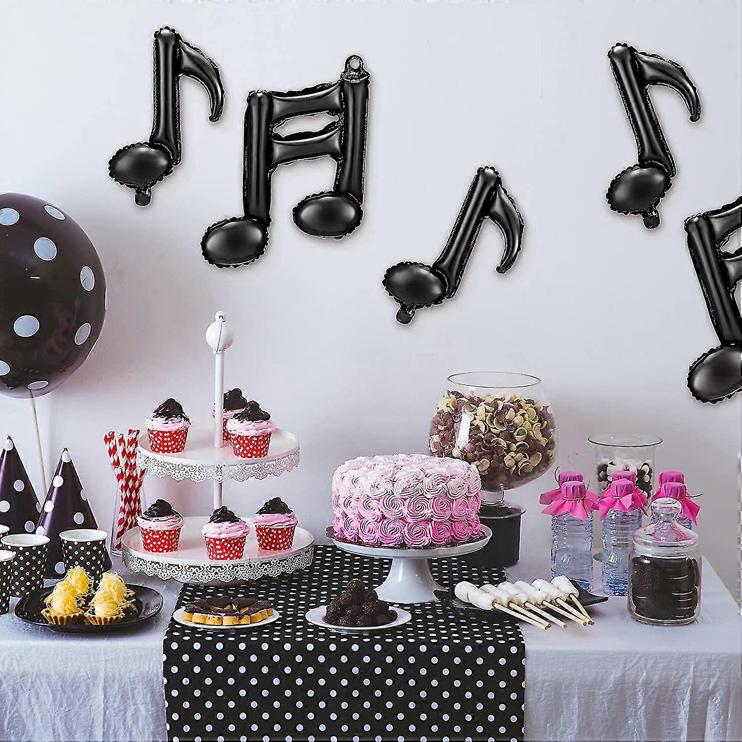 10 Pieces Musical Aluminum Foil Balloons Guitar Balloon Music Party ...