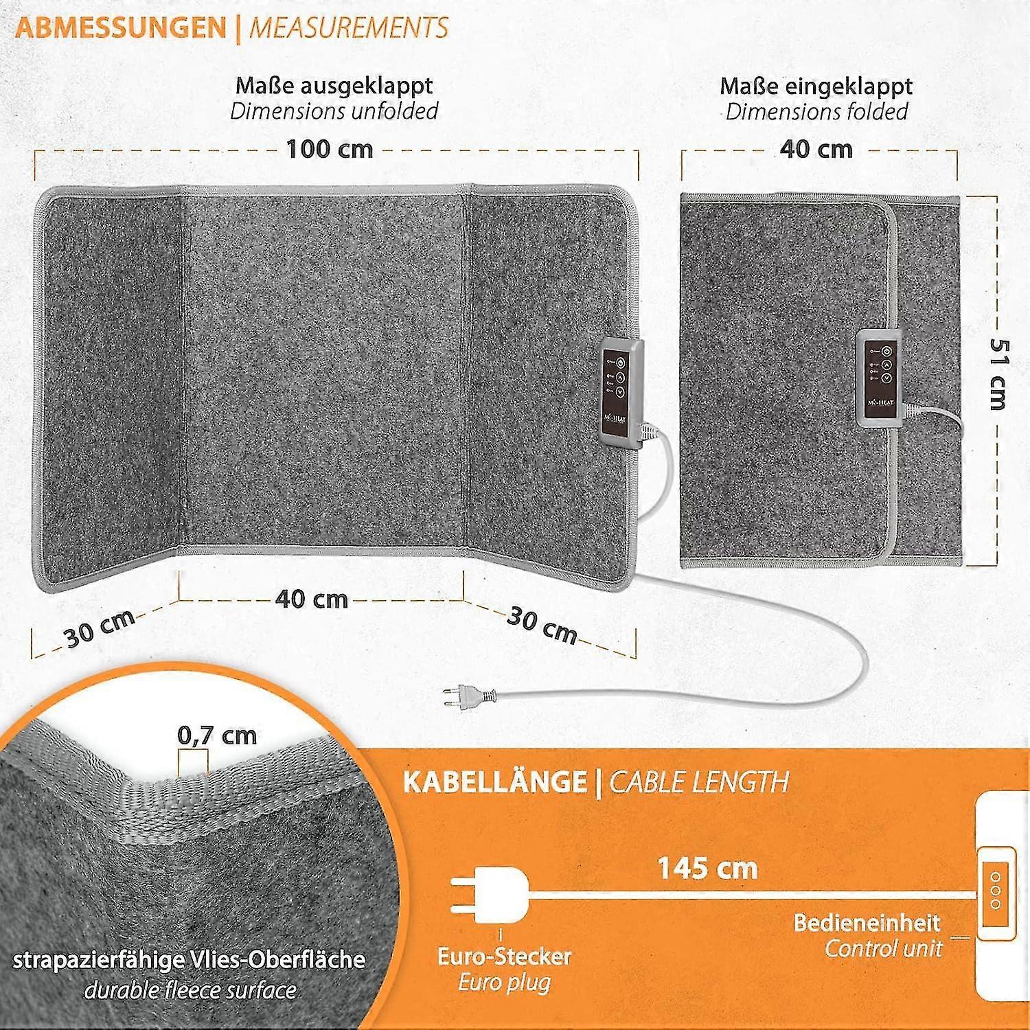 Infrared Desk Heater 51 X 100 Cm Heating Panel 170 W Auxiliary Heater ...