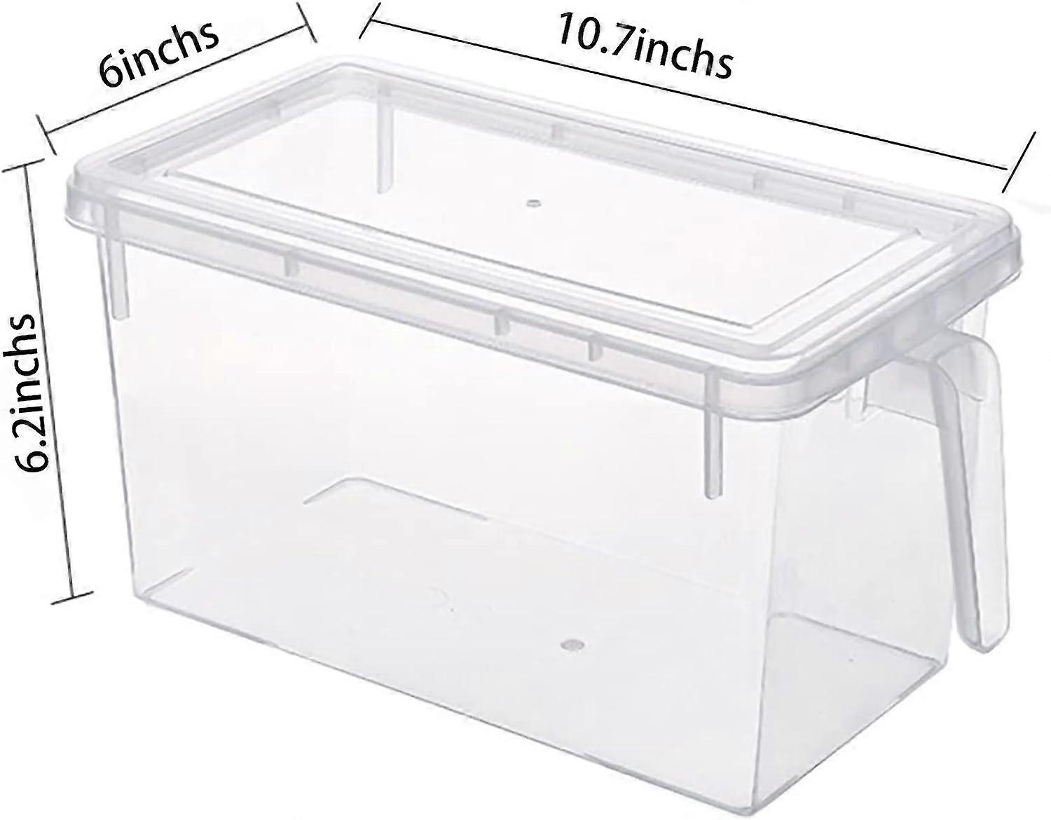 Plastic Storage Containers Square Food Storage Organizer Stackable ...
