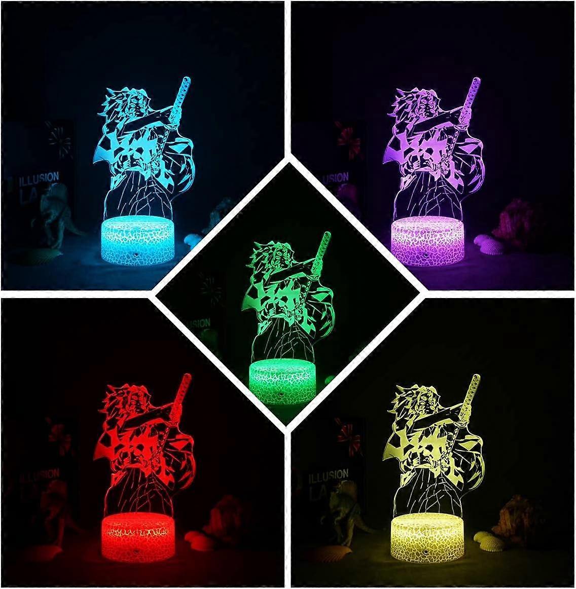 Kochou Shinobu 3D LED Light Anime Night Light Touch Adjustment with ...