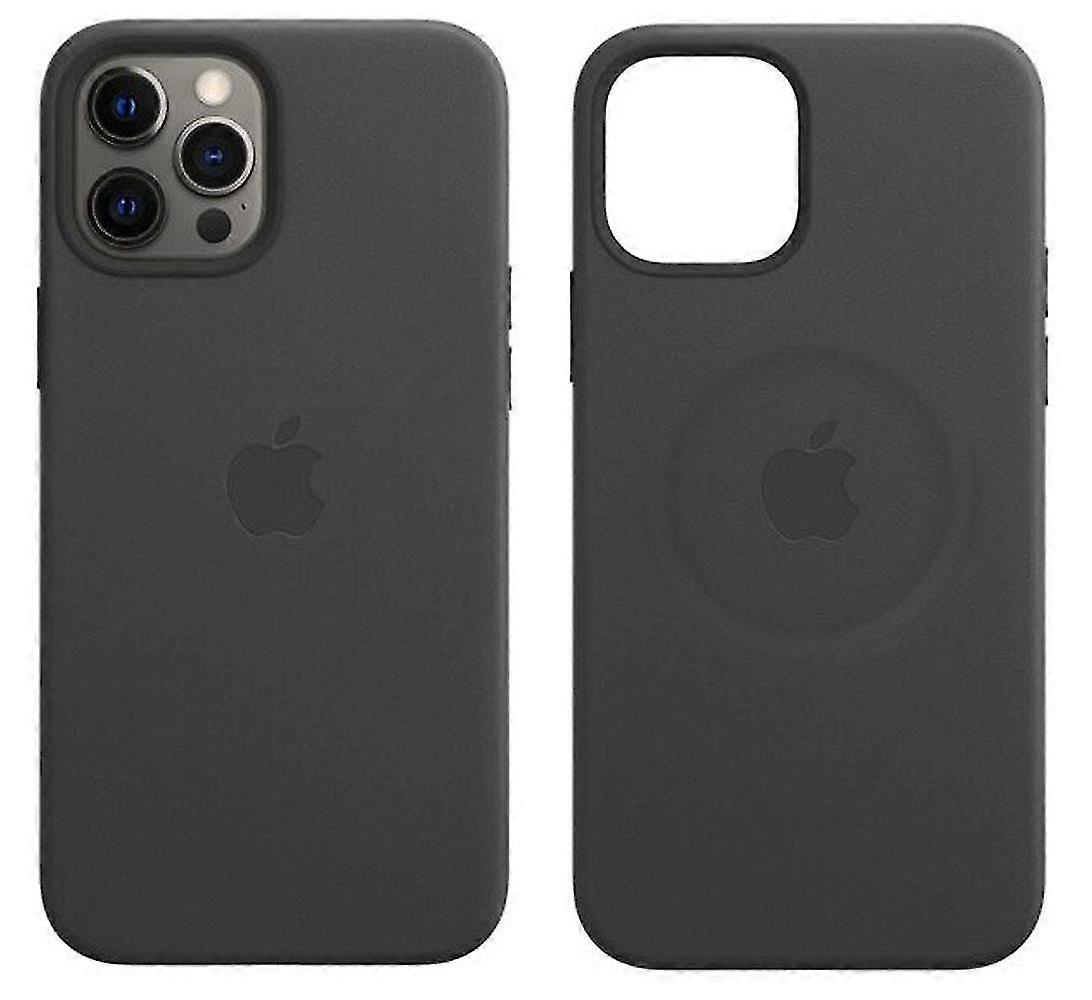 Official Apple iPhone 12 Pro Max Leather Case with Magsafe - Midnight ...