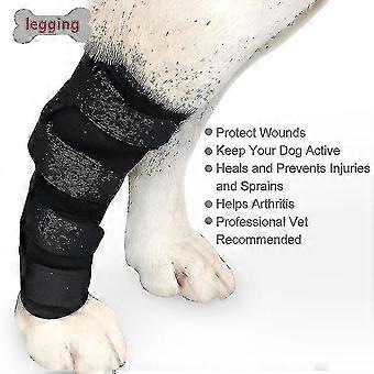 Dog Anti-licking Leg Wrap Protector Teddy Leg Hock Sleeve Compression ...