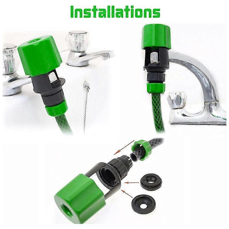 Mixer Tap Hose Connector Kitchen Garden Watering Tap Hose Pipe Snap ...