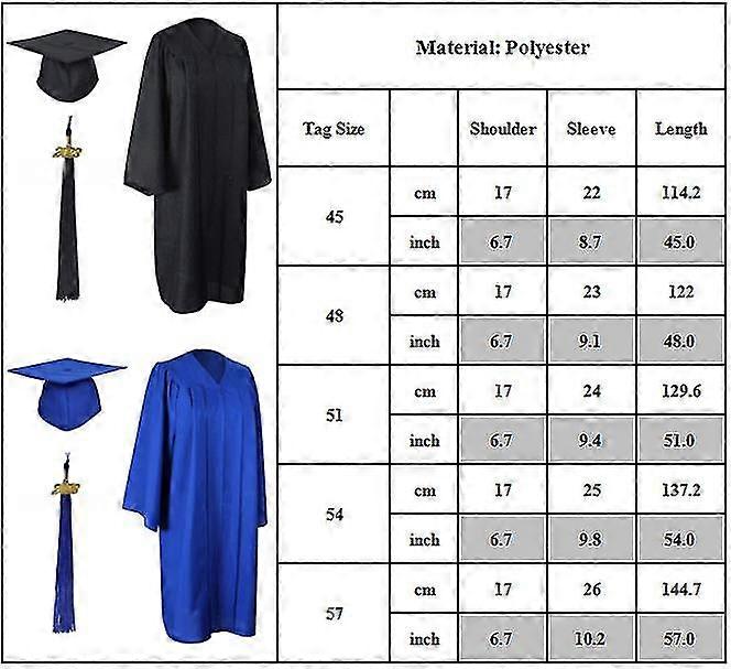 2023 Adults Unisex Graduation Cap And Gown Set Bulk With Tassel For ...
