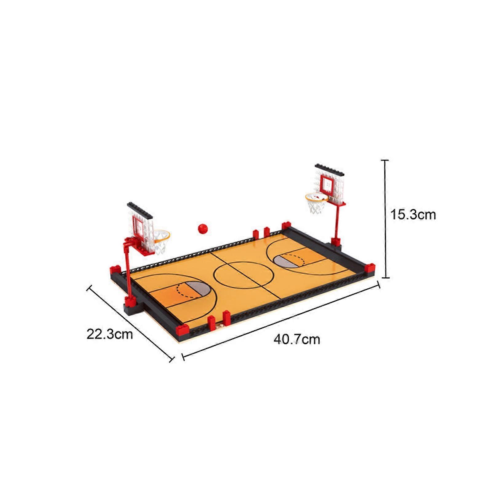 Big Basketball Court Block Assembly Children's Sports Toys DIY ...