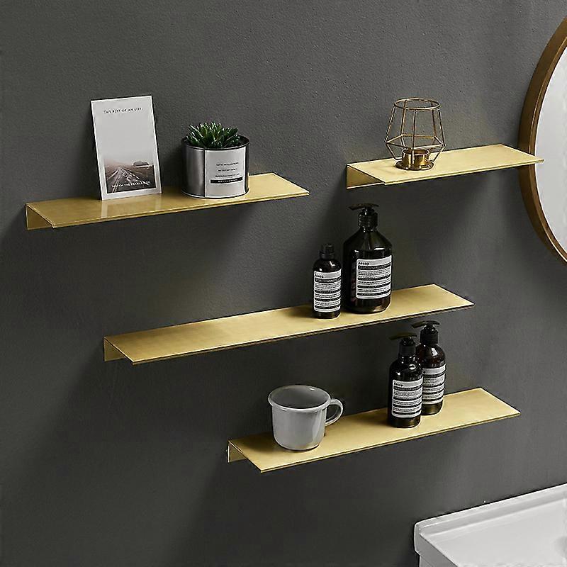 30-50Cm Modern Brushed Gold Black White Bathroom Storage Rack Bathroom ...