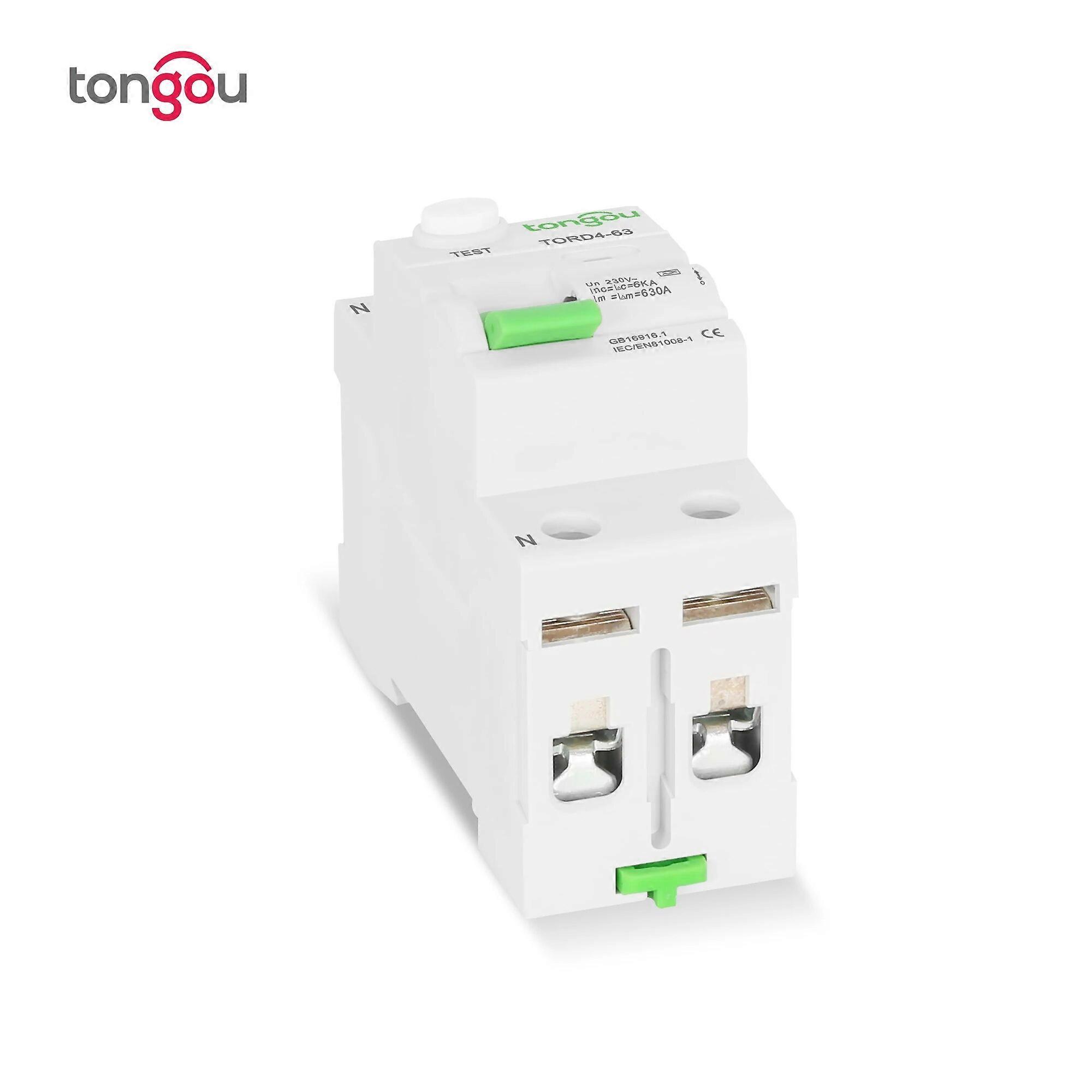 2P 63A Type A RCCB RCD 6KA Electromagnetic Type Residual Current Circuit Breaker 30ma ...