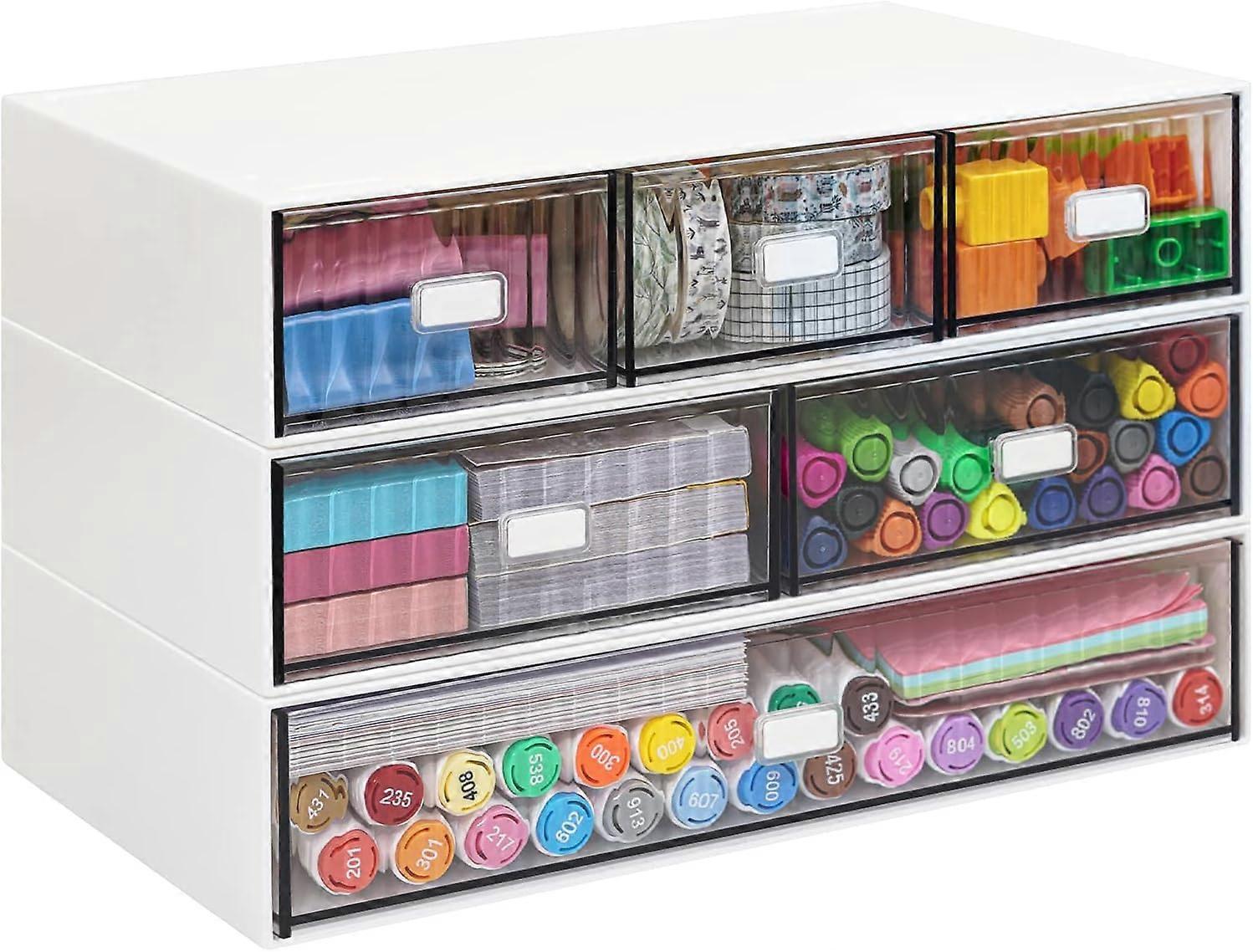 Promotional sales Stackable Desk Organizer with 6 Drawers, 3 Tier ...