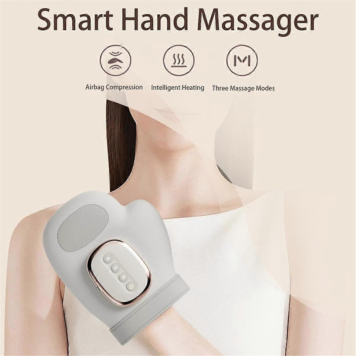 Hand Massager Cordless 5 Levels of Intensity Adjustment Finger Massager ...