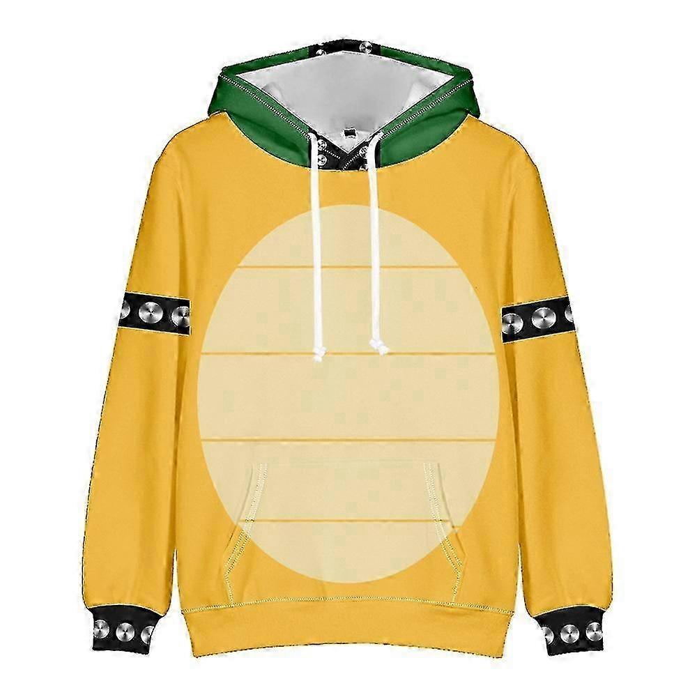 New Mario Bowser hooded sweatshirt hoodie cos suit loose coat short ...