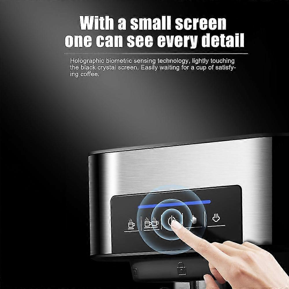 Espresso Coffee Machine 20 Bar 15 Cups 1.6L Capacity Water Tank 850W ...