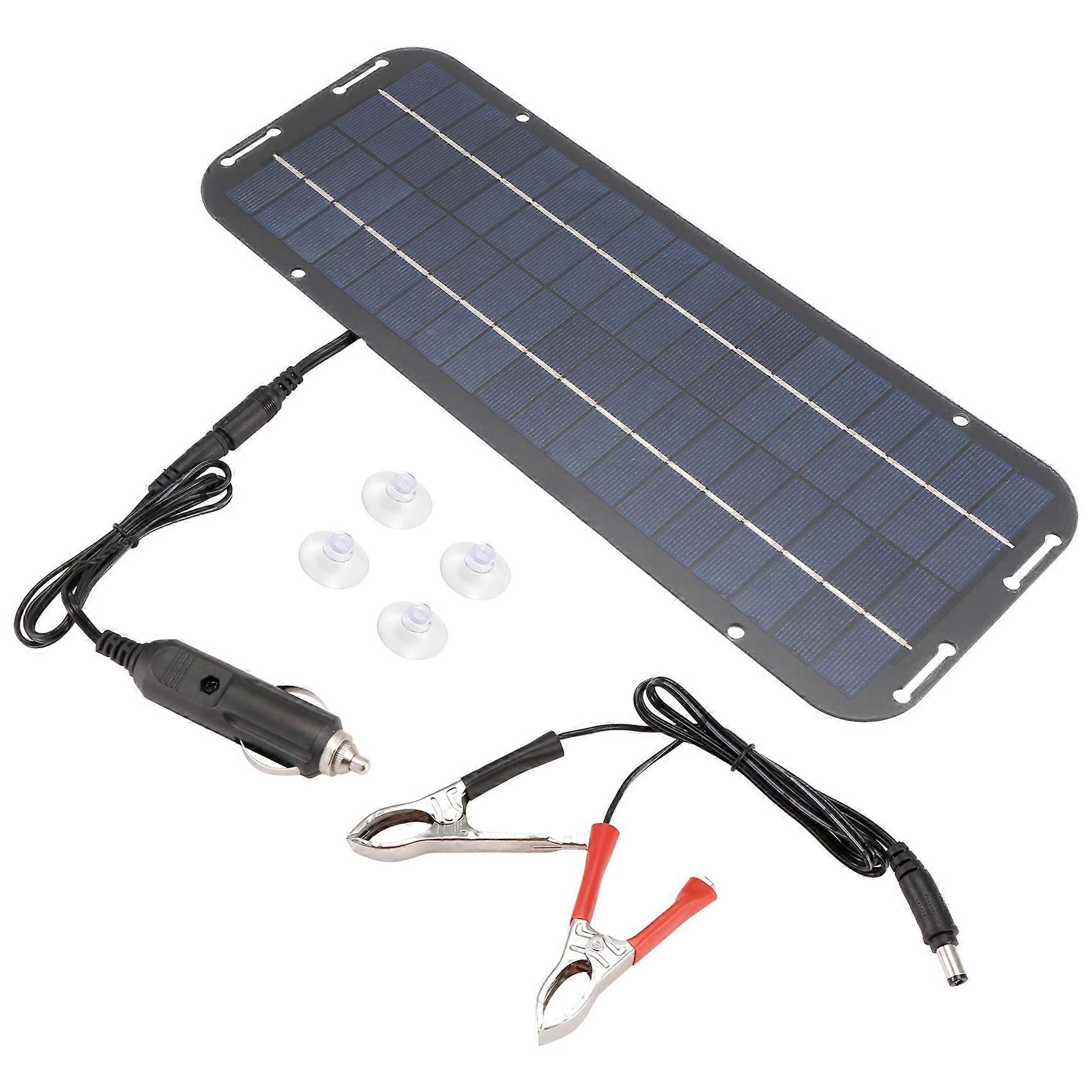 12V 60W Solar Panels Charger Car Motorcycle Kick Scooter Portable Solar ...