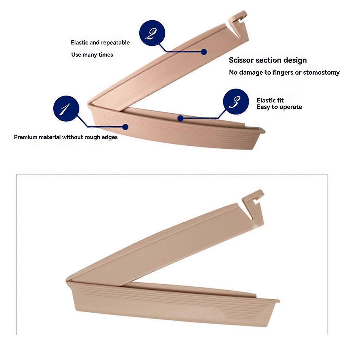 10 Pcs Open Ostomy Bag Special Sealing Clip Universal Bag Fixing Strip ...