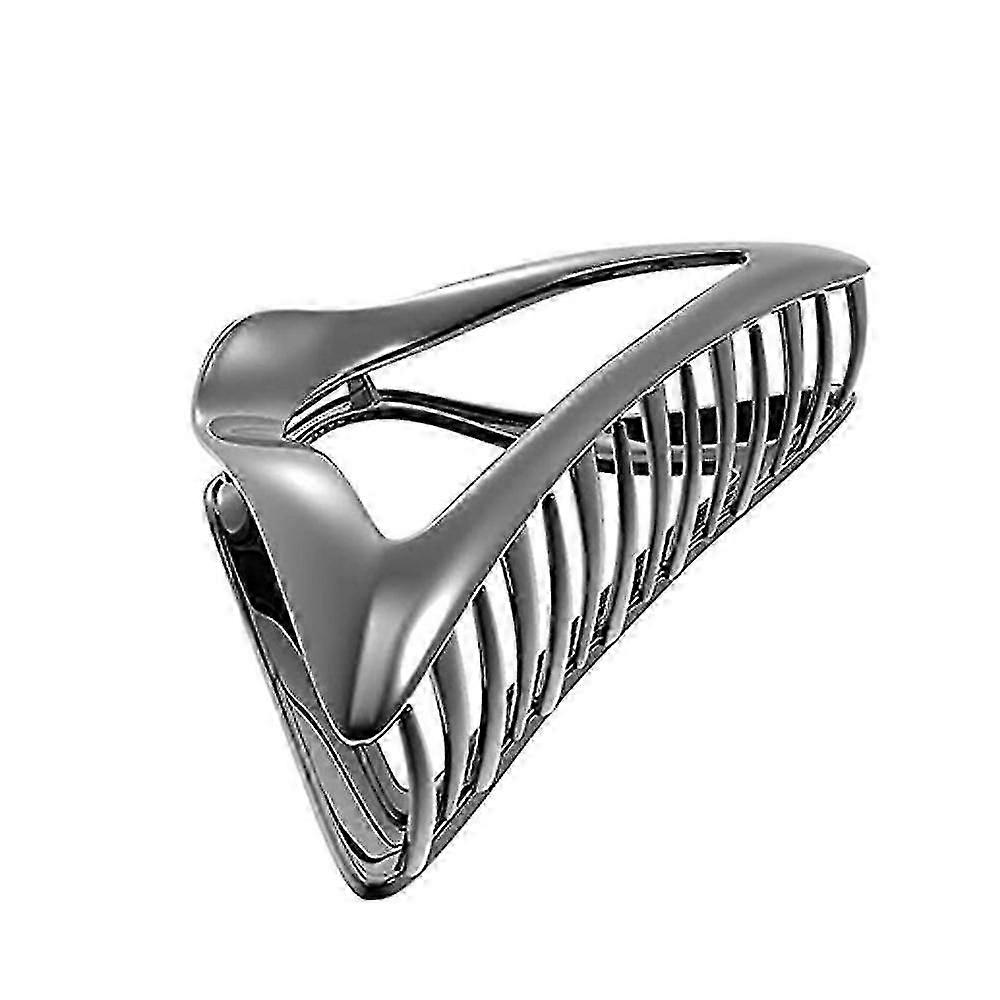 10cm Women Alloy Hair Claw Clip For Thin & Long Hair, Triangular Claw ...