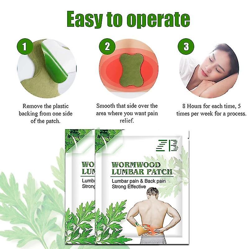 6/12/24/36pcs Wormwood Lumbar Vertebra Patch Quickly Relieves Muscle ...