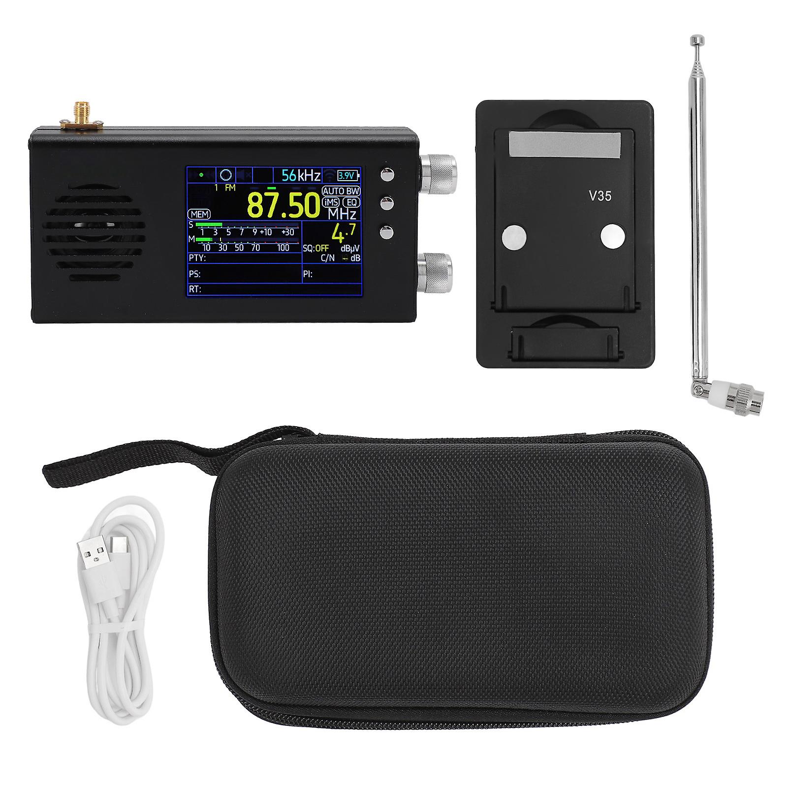 SSB Shortwave Radio Receiver 3.2 Inch LCD Display Dual Stereo Speakers ...