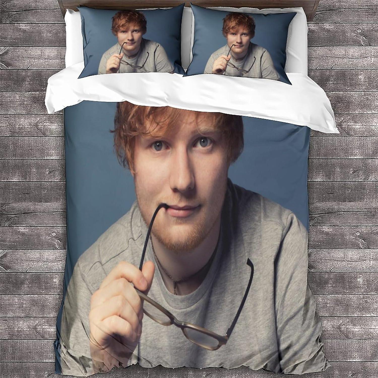Ed Sheeran Bedding Set 3D Duvet Cover Set Soft Microfiber Singer Actor ...