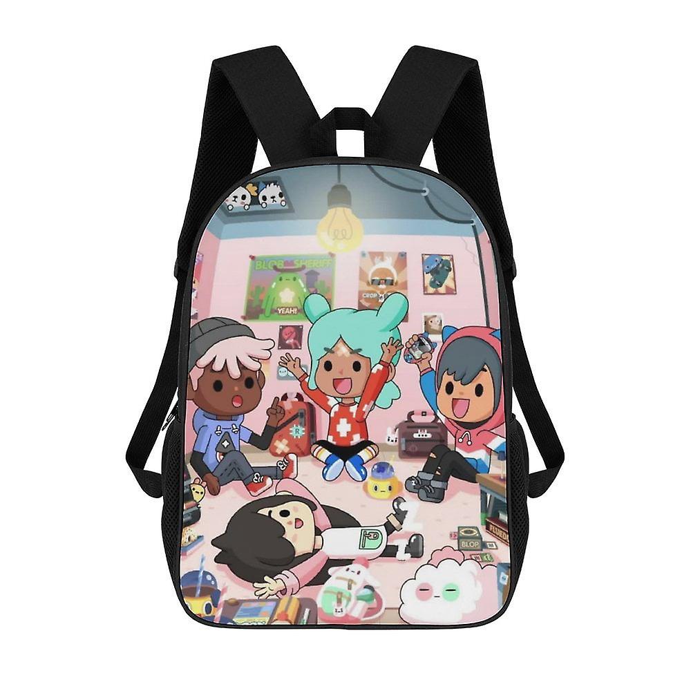 Toca Life World Backpack 17 Inch Shoulder Bag Sturdy Laptop Backpack ...