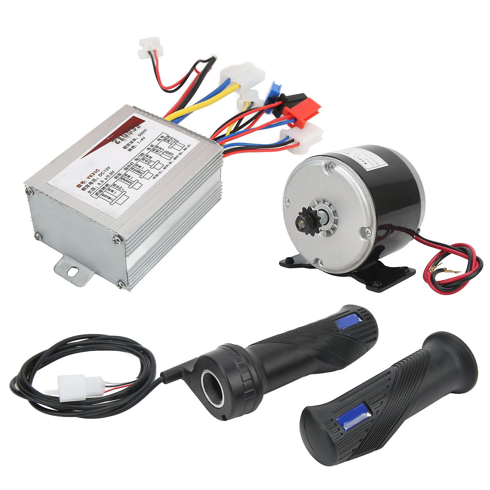 Electric DC Motor Controller Kit 12V 350W 28A with Throttle Grip for Go ...